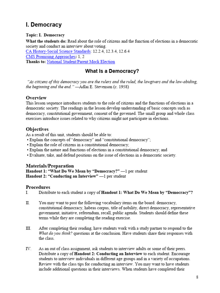 what-is-democracy | PDF | Democracy | Political Ideologies