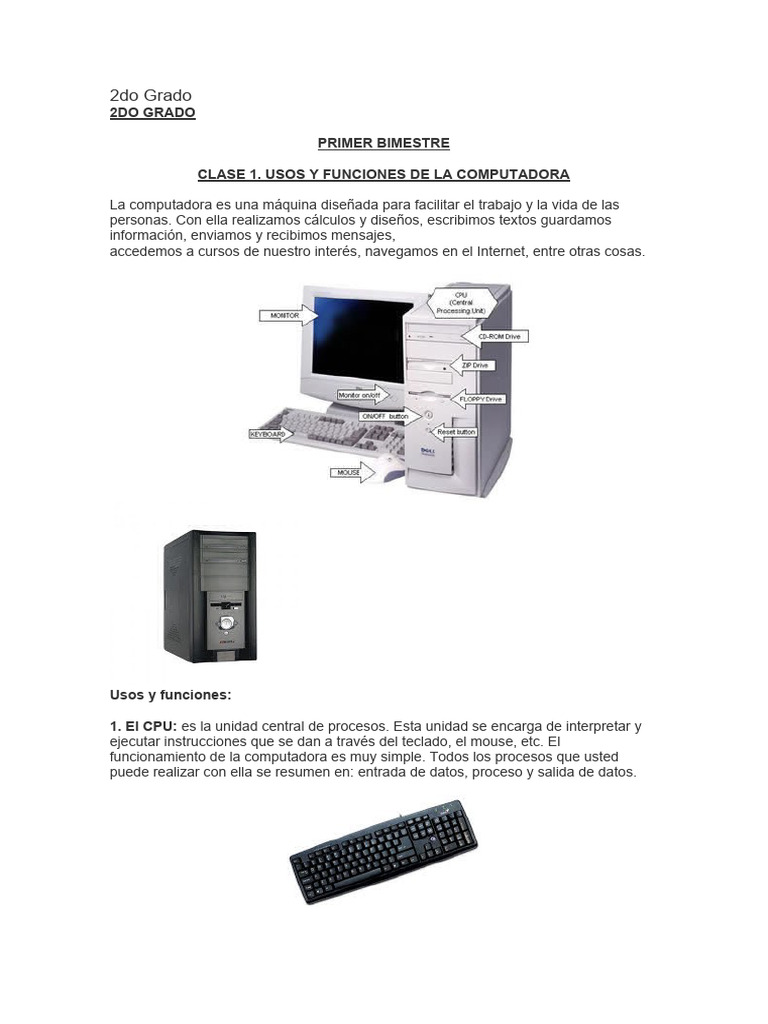 2do Grado computacion | PDF | Ventana (informática) | Microsoft PowerPoint