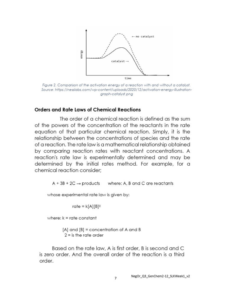 Order of Reaction | PDF | Reaction Rate | Chemistry