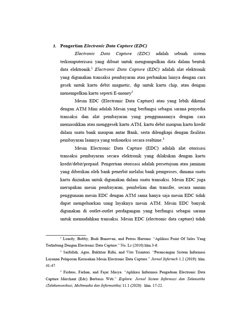 Pengertian dan Fungsi Mesin EDC | PDF | Komputer