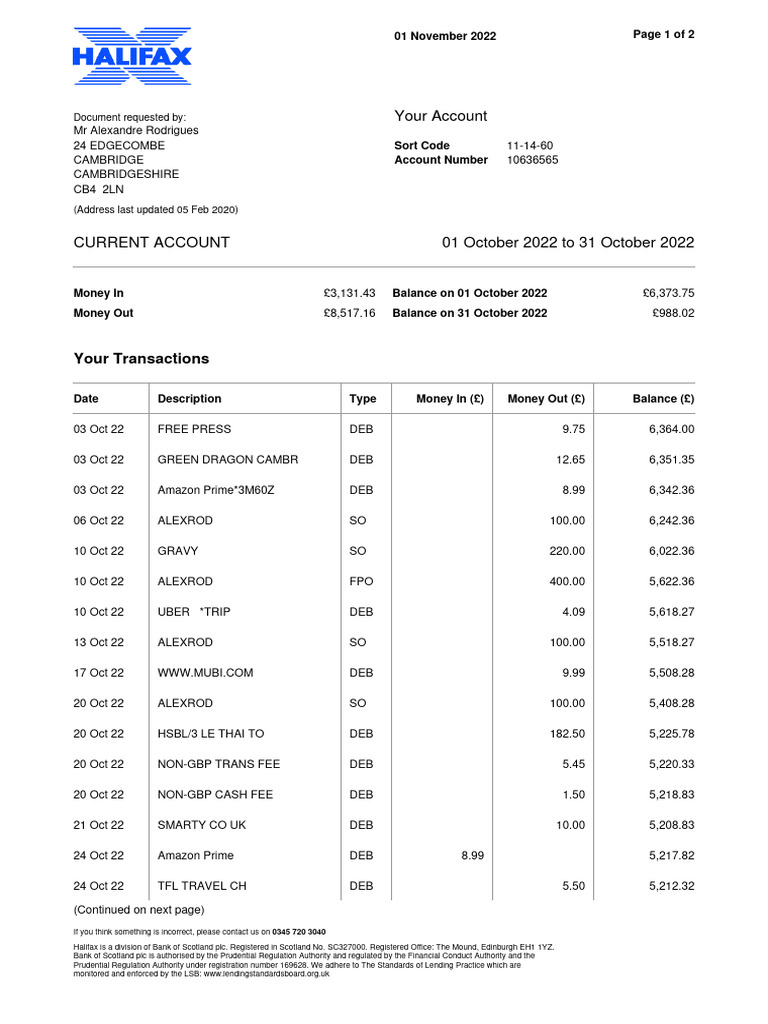 2022 October Statement | PDF | Payments | Banks