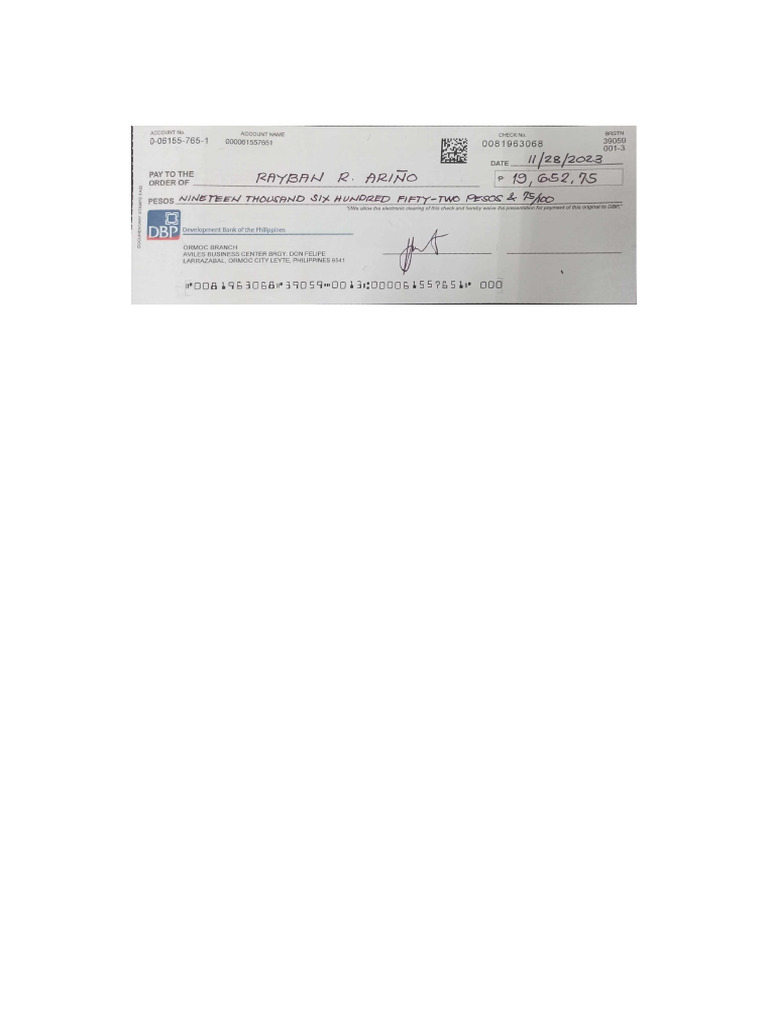 Check Printing | PDF