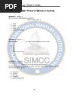 SMC Sample Questions 2024 | PDF | Mathematics