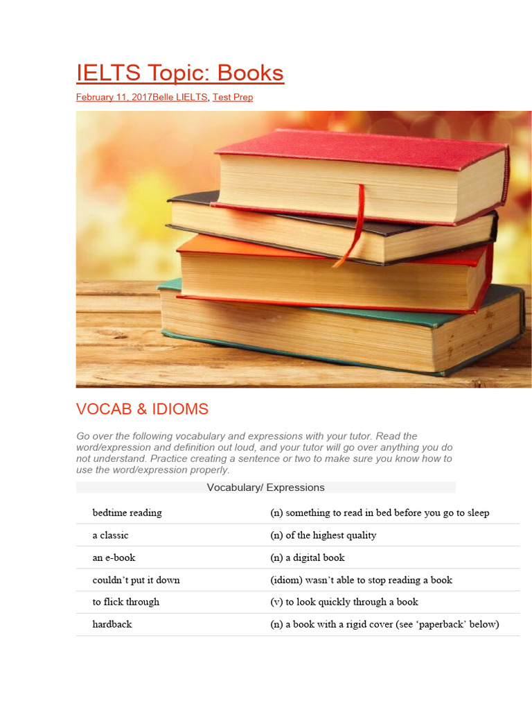 IELTS Speaking - Books | PDF