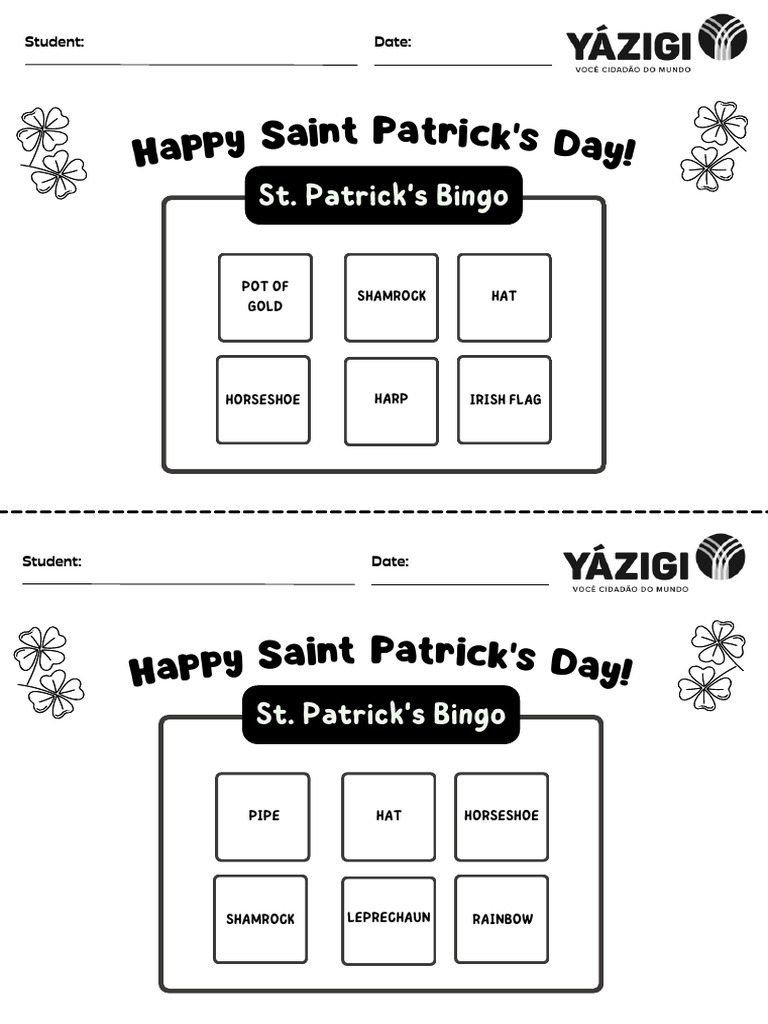 Bingo ST Patricks | PDF