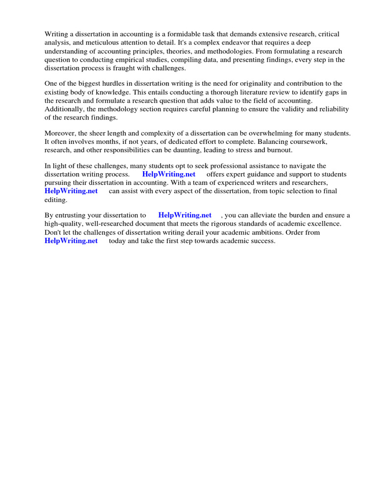 Dissertation Accounting 2013 | PDF | Accounting | Thesis