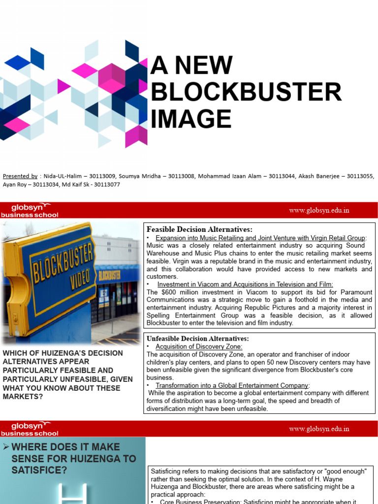 A NEW BLOCKBUSTER IMAGE - Case Study | Download Free PDF | Retail | Marketing