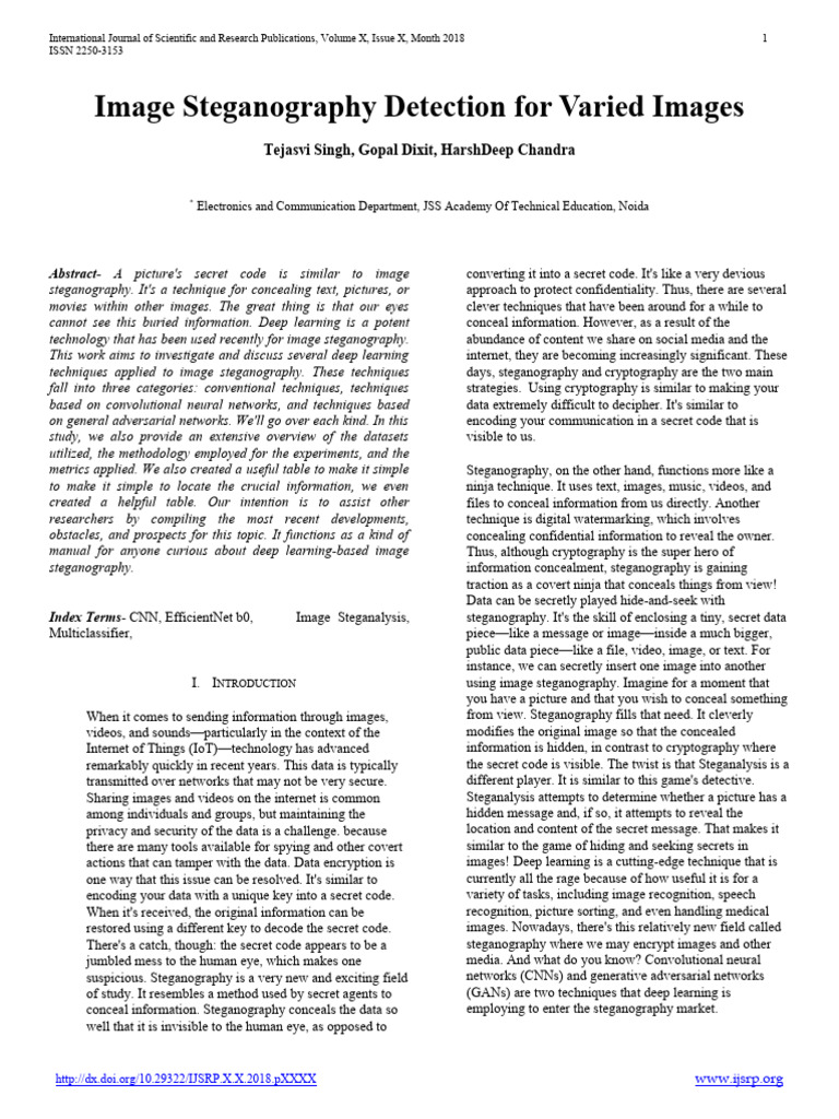 IJSRP-paper-submission-format-double-column | PDF | Deep Learning ...