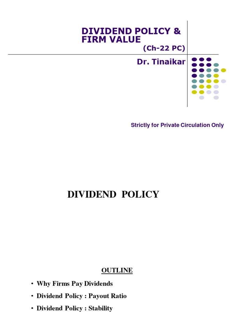 14.dividend Policy & Firm Value | PDF | Dividend | Share Repurchase