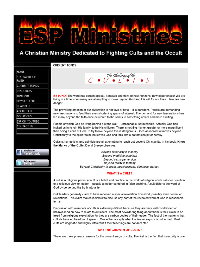 Esp cult | PDF | God | Bible