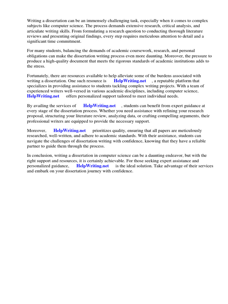 Computer Dissertation Examples | PDF | Thesis | Science