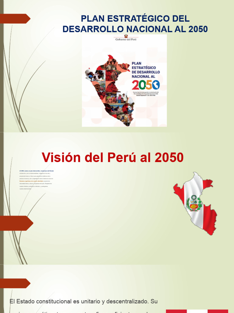 Plan Estratégico de Desarrollo Nacional 2050 | PDF | Sustentabilidad ...