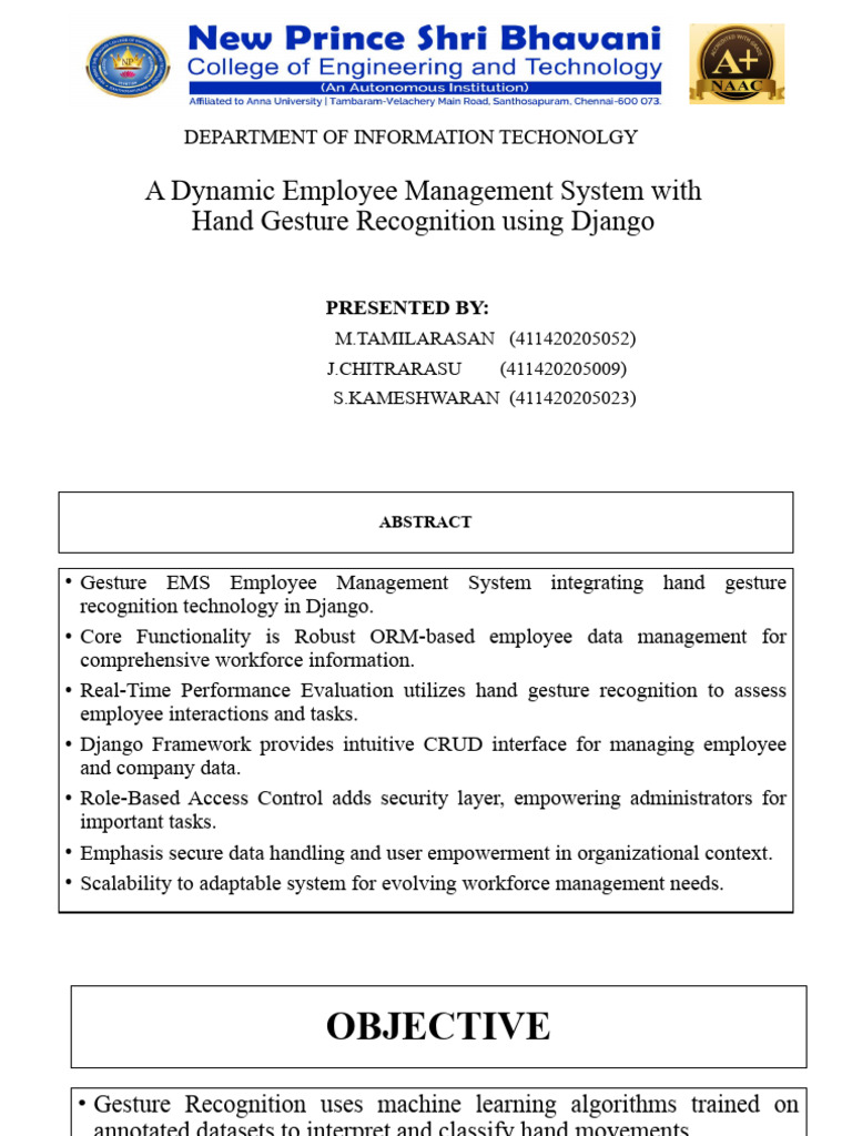 Gesture-Based Employee Management | PDF | System | Software