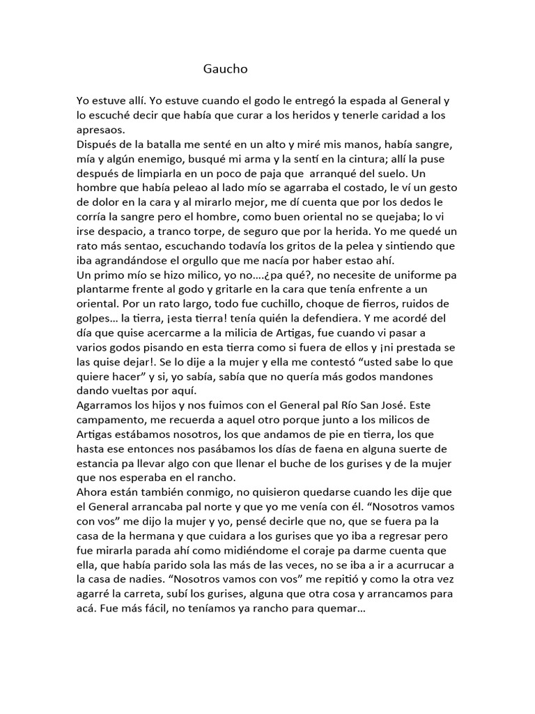 Gaucho | PDF