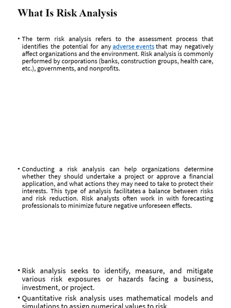 Risk Analysis | PDF | Risk | Risk Management