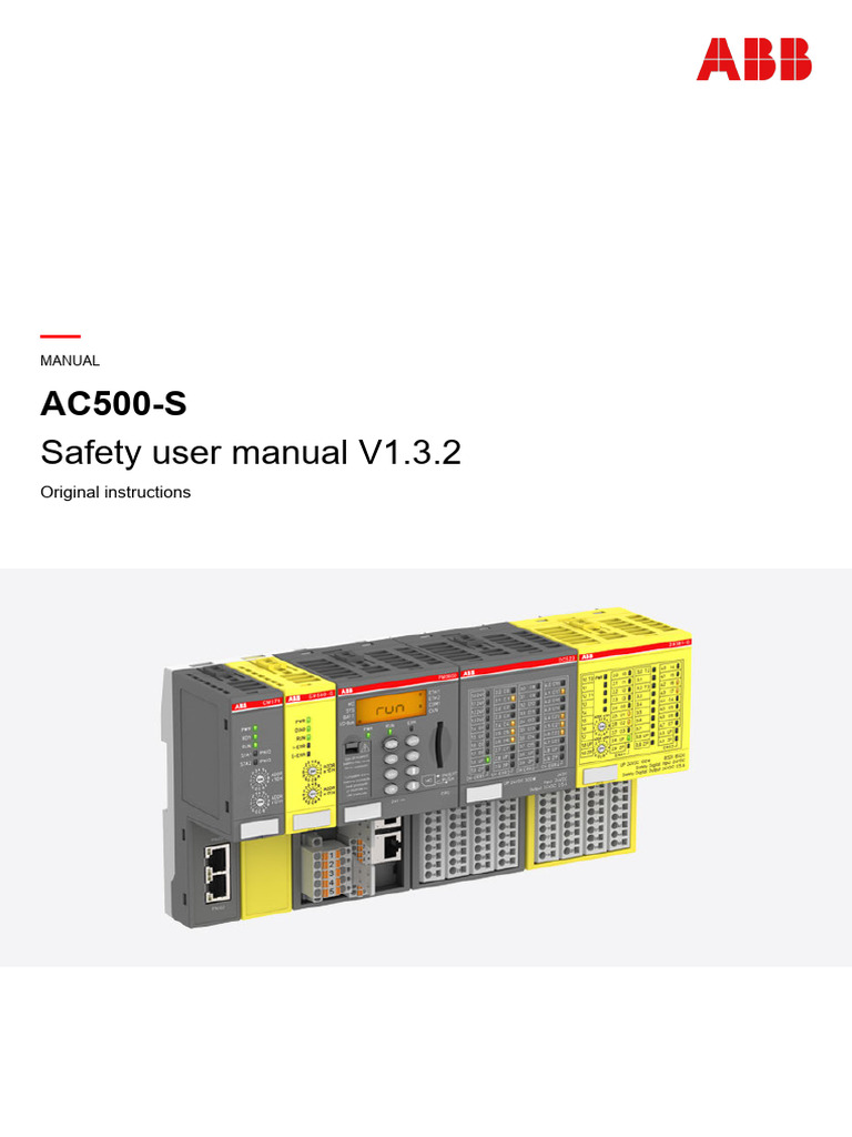 AC500 Safety PLC User Manual V1.3.2 | PDF | Programmable Logic Controller | Input/Output