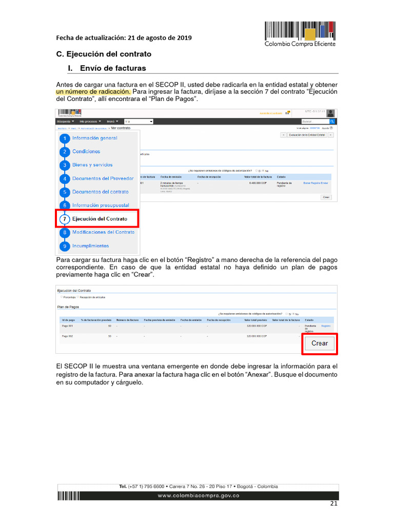 Manual de Proveedores SECOP II | PDF | Factura