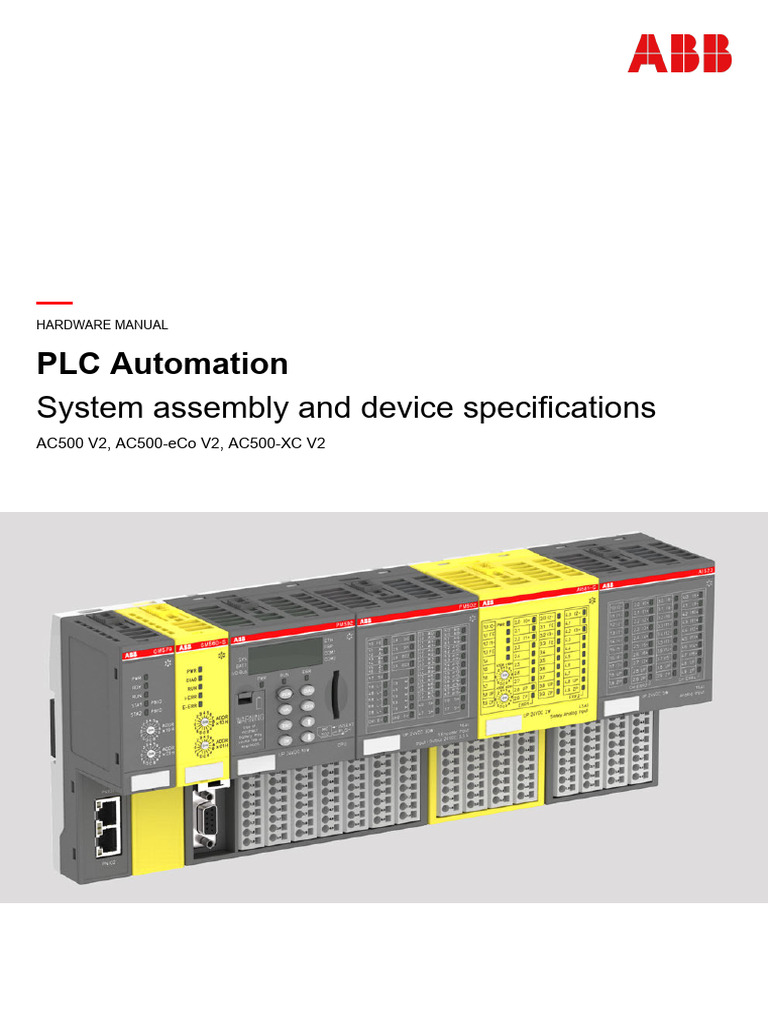 PLC Automation System Assembly and Device Specifications Hardware Manual | PDF | Programmable ...