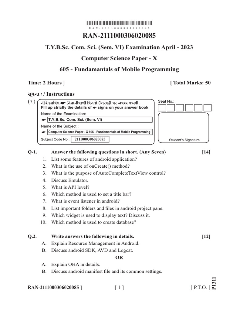 Android 2023 | PDF | Android (Operating System) | Computer File