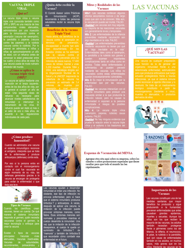 Vacuna Triple Viral: Prevención y Beneficios | PDF | Vacunas | Pediatría