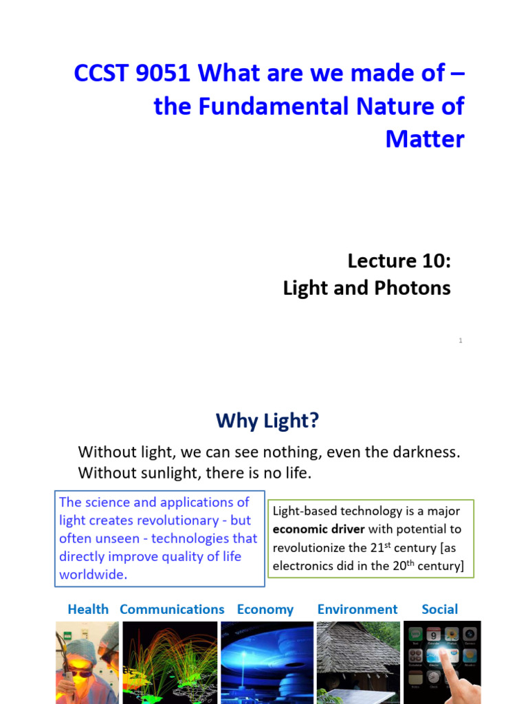 Understanding Light and Photons | PDF | Light | Electromagnetic Radiation