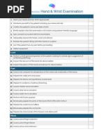 OSCE Checklist Spine Examination | PDF