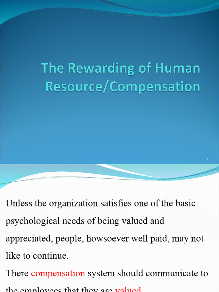 HRM CH 4 Reward Compensation | PDF | Cost Of Living | Compensation And ...