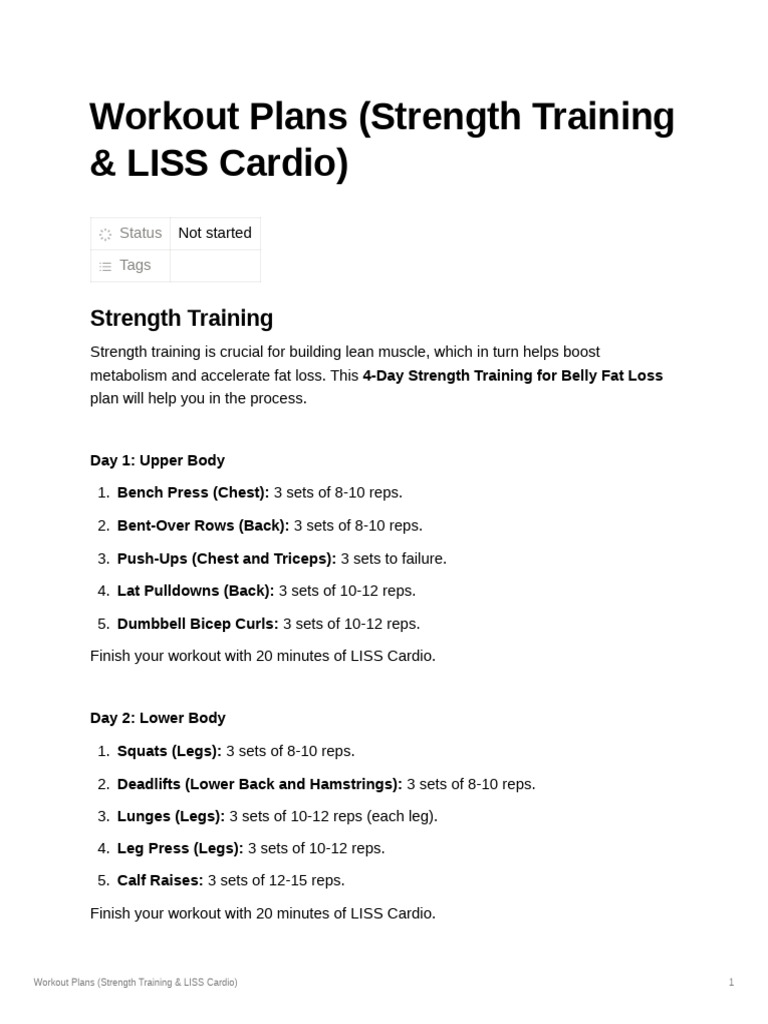 Workout Plans | PDF | Strength Training | Aerobic Exercise