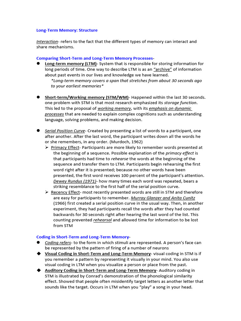 Cognitive Psych Chap 6 7 | PDF | Memory | Recall (Memory)