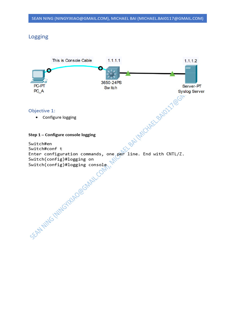 Configuring Cisco Synchronous Logging | PDF