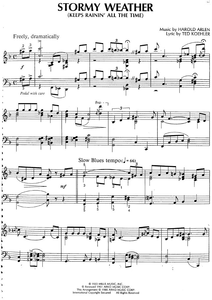 Stormy Weather | PDF