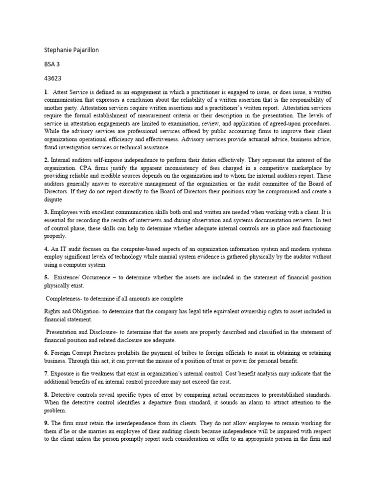 Aud_ CIS | PDF | Audit | Internal Control