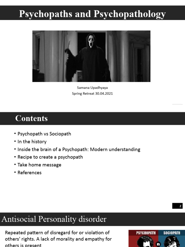 Psychopathology | PDF | Psychopathy | Antisocial Personality Disorder