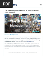 IB Mastery BM IA Guidance | PDF