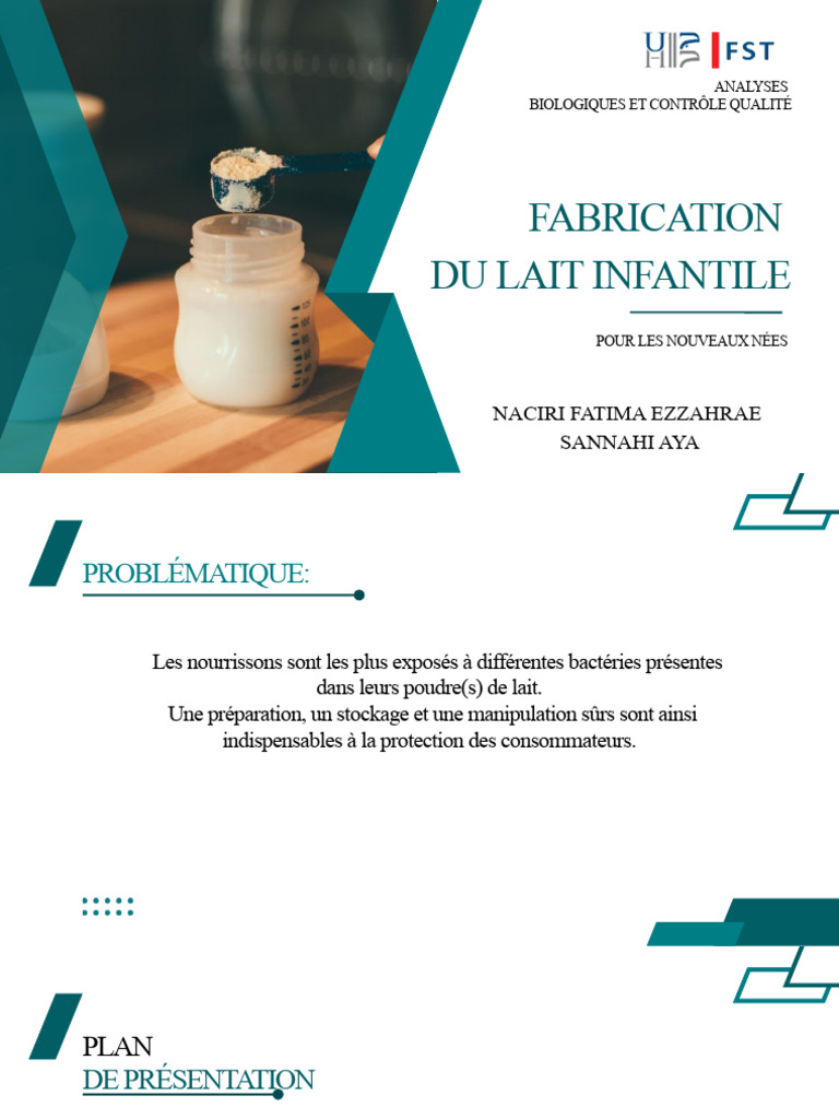 Présentation Fatiz | PDF | Lait | Lait en poudre