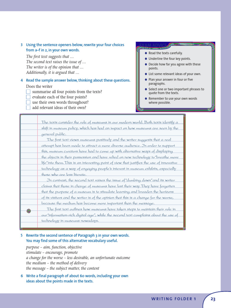 Writing Part 2 Pdf Museum Human Communication