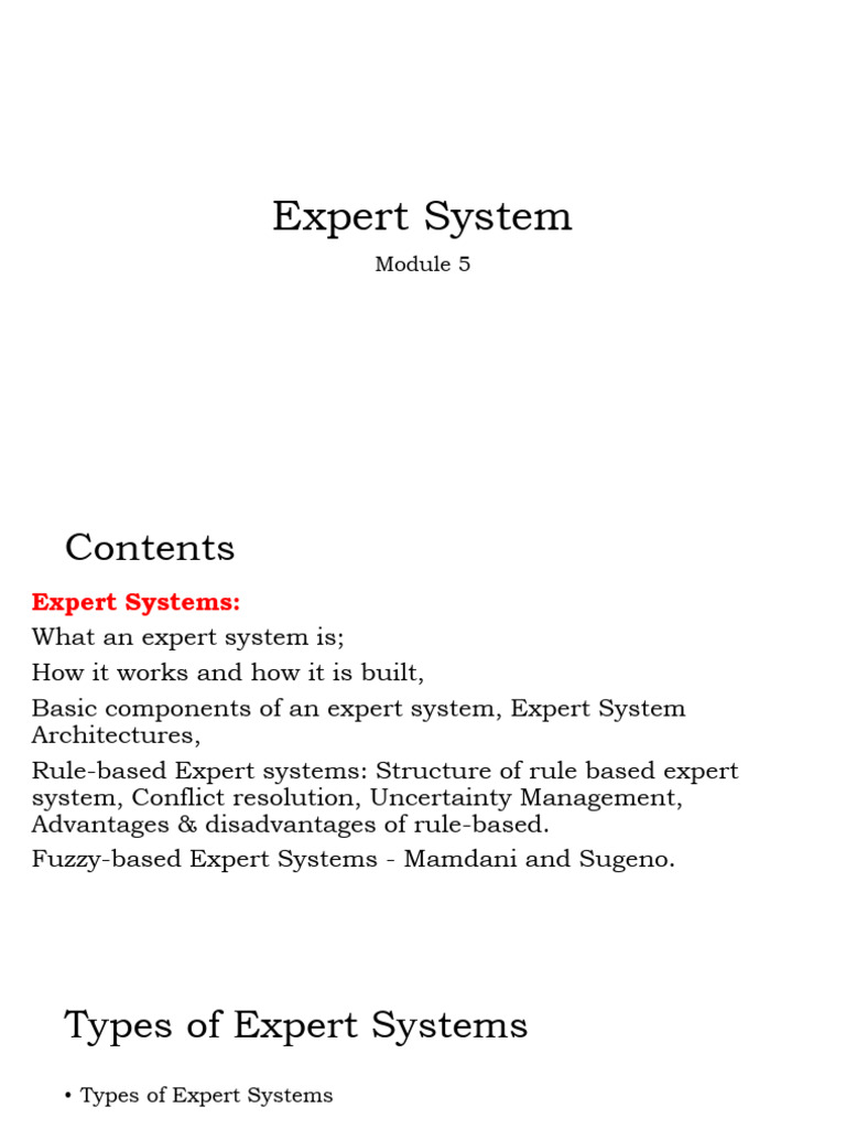 Expert Systems for AI Enthusiasts | PDF | Knowledge | Expert