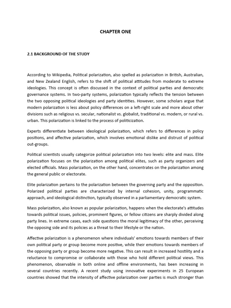 Influnce of Social Media On Political Polarization Among Students | PDF ...