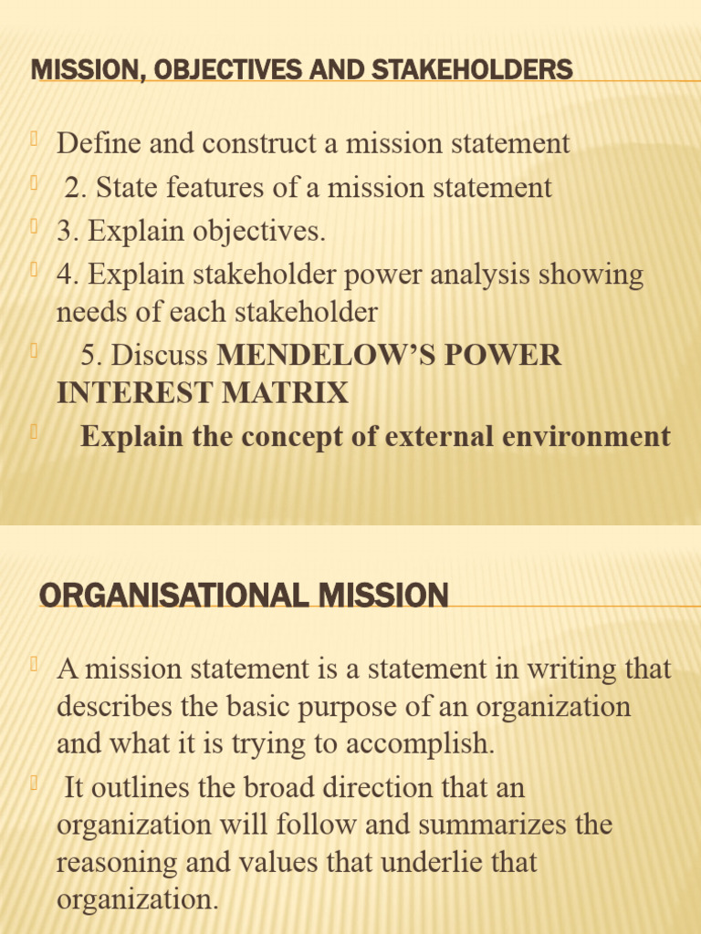 Mission Statement | PDF | Stakeholder (Corporate) | Supply Chain