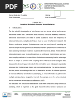 Focal Animal Sampling Methods Explained | PDF | Sampling (Statistics ...