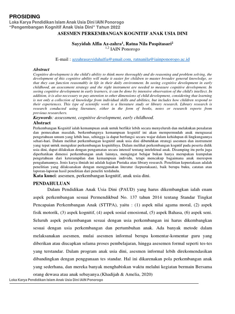 Journal PAUD | PDF | Kesehatan Holistik