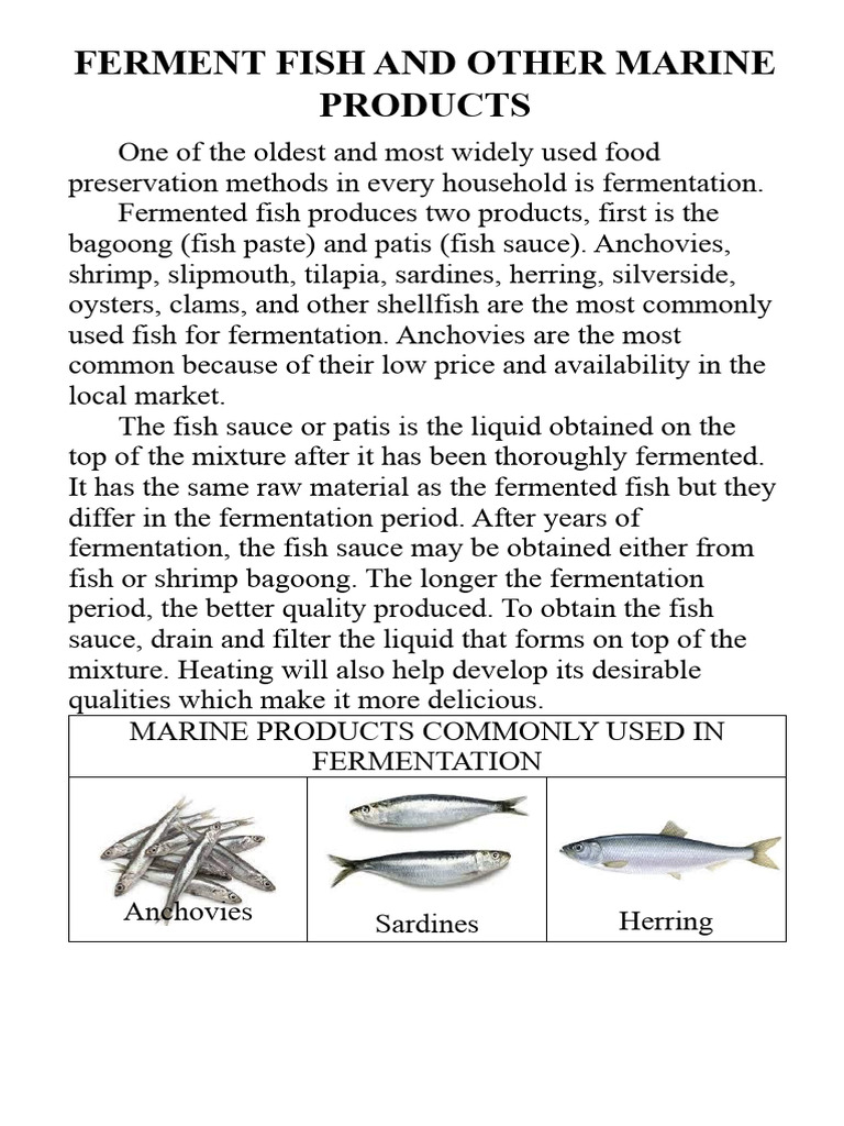 Fermenting Fish: Techniques & Recipes | PDF