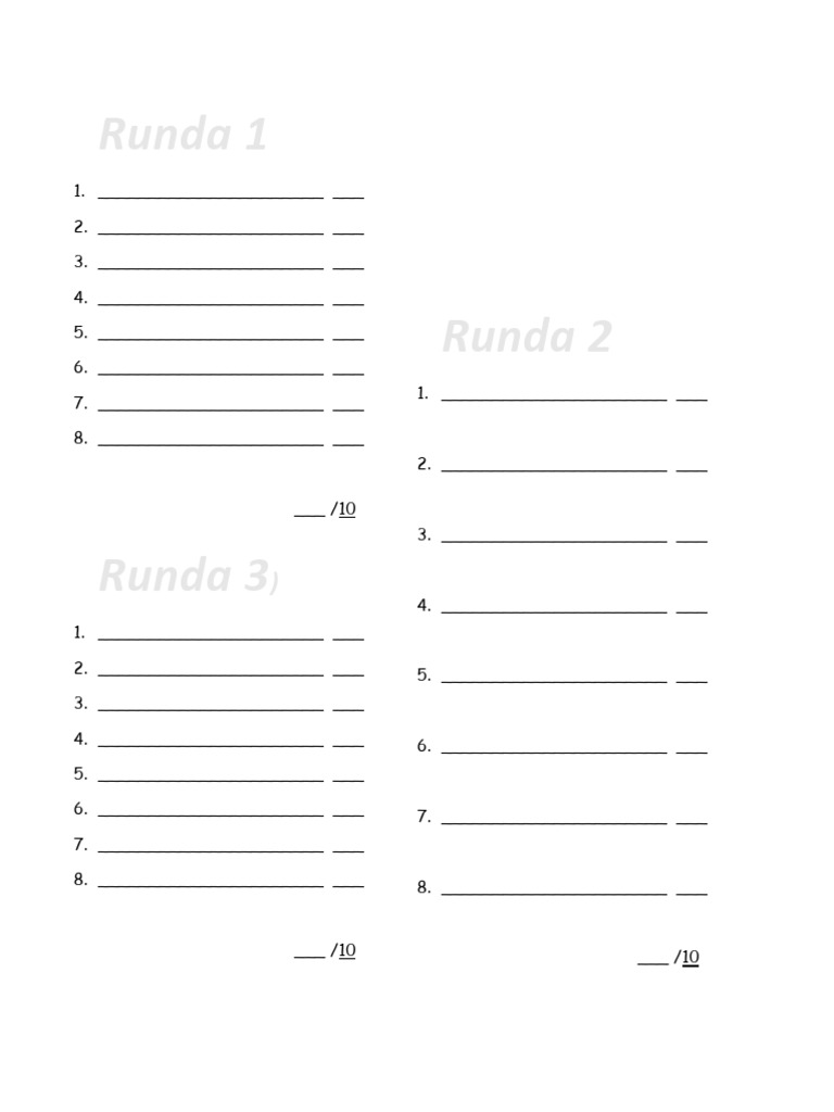 Runda 1 | PDF