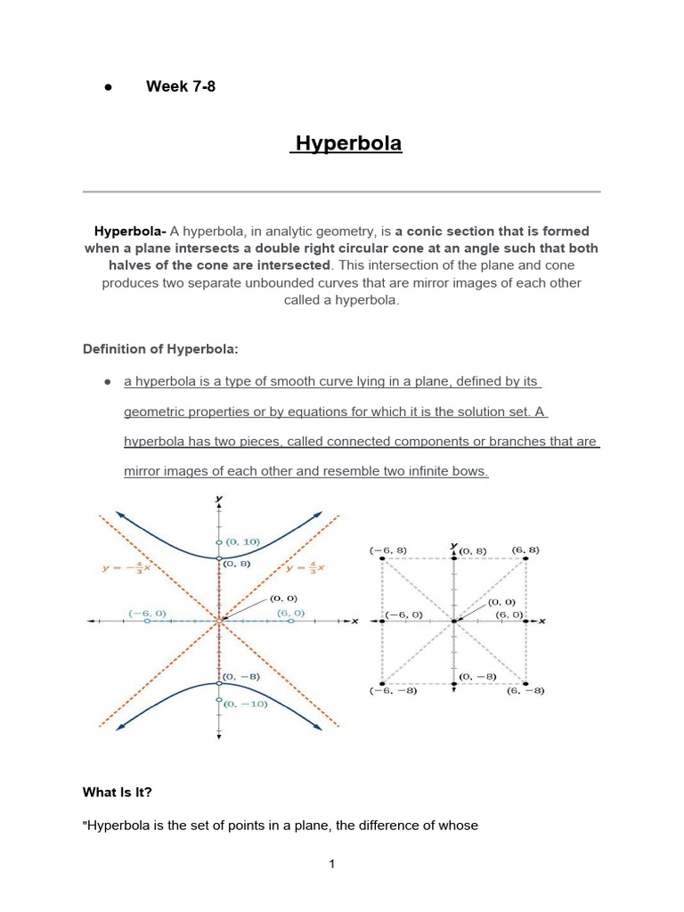 Hyperbola | PDF | Geometry | Euclid