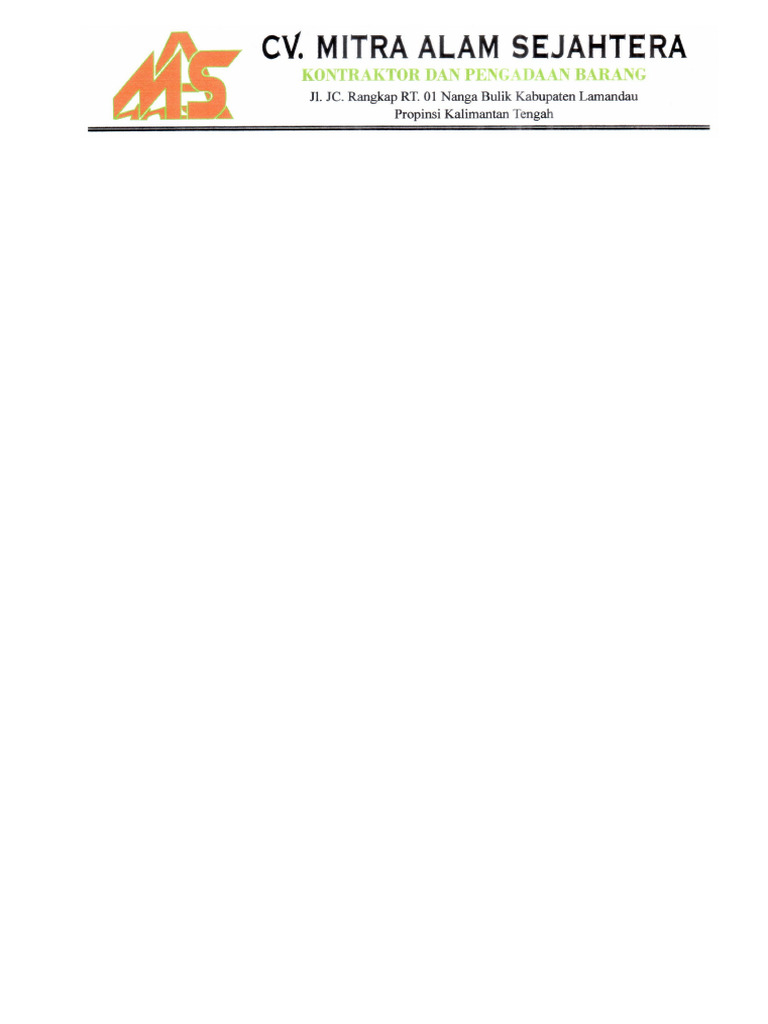 Mitra Alam Sejahtera | PDF