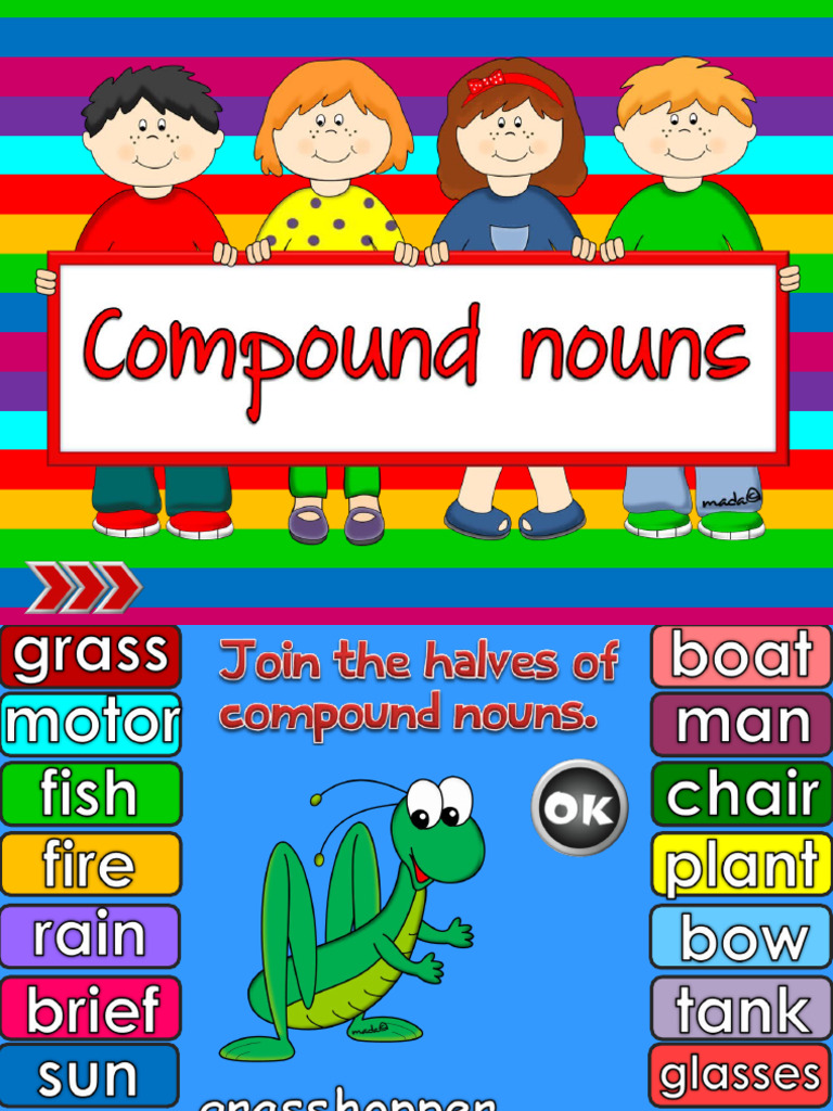 Compound Nouns Game Fun Activities Games Games Tests 77210 | PDF
