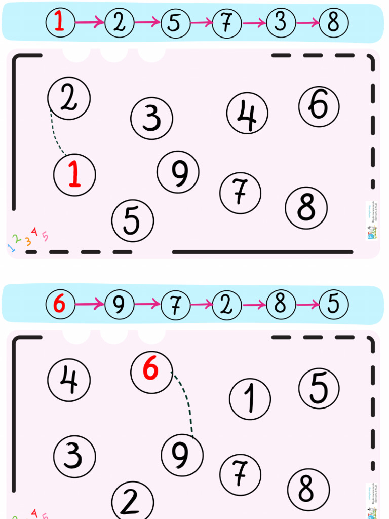Sigue La Secuencia Numeros | PDF