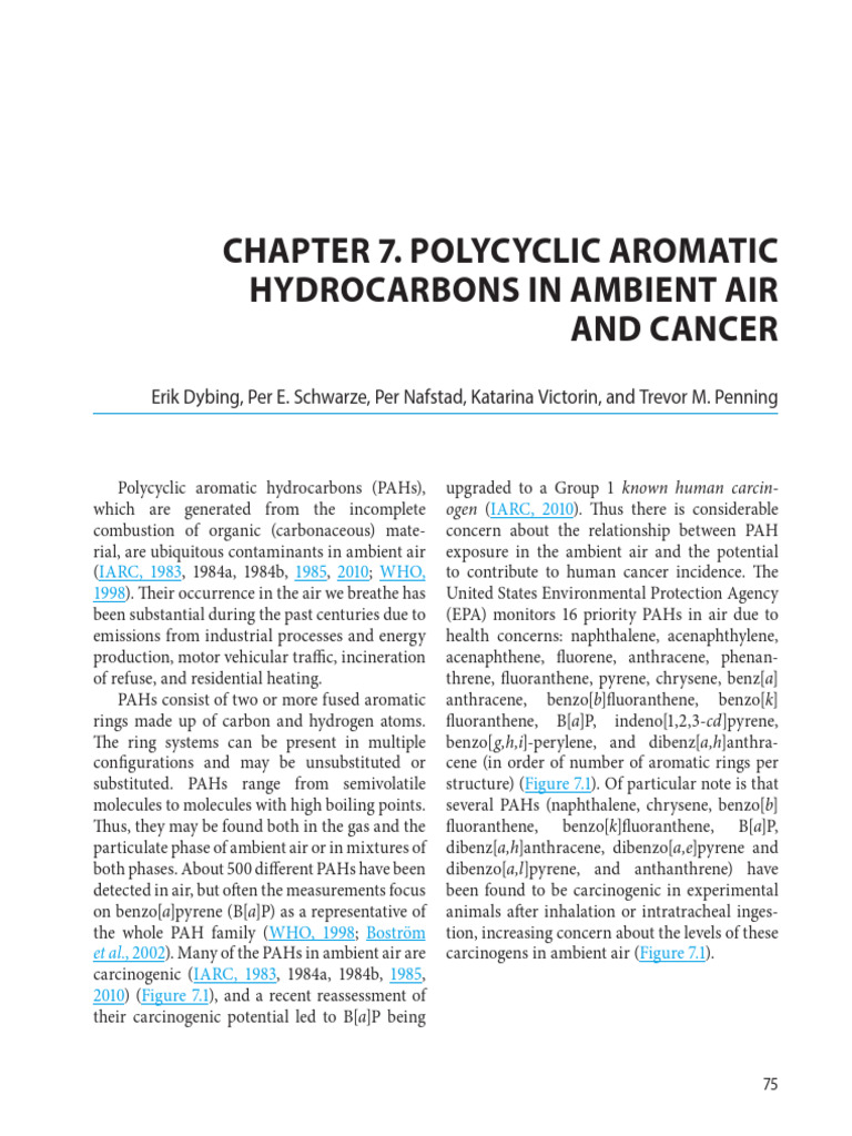 161-Chapter7 | PDF | Polycyclic Aromatic Hydrocarbon | Air Pollution