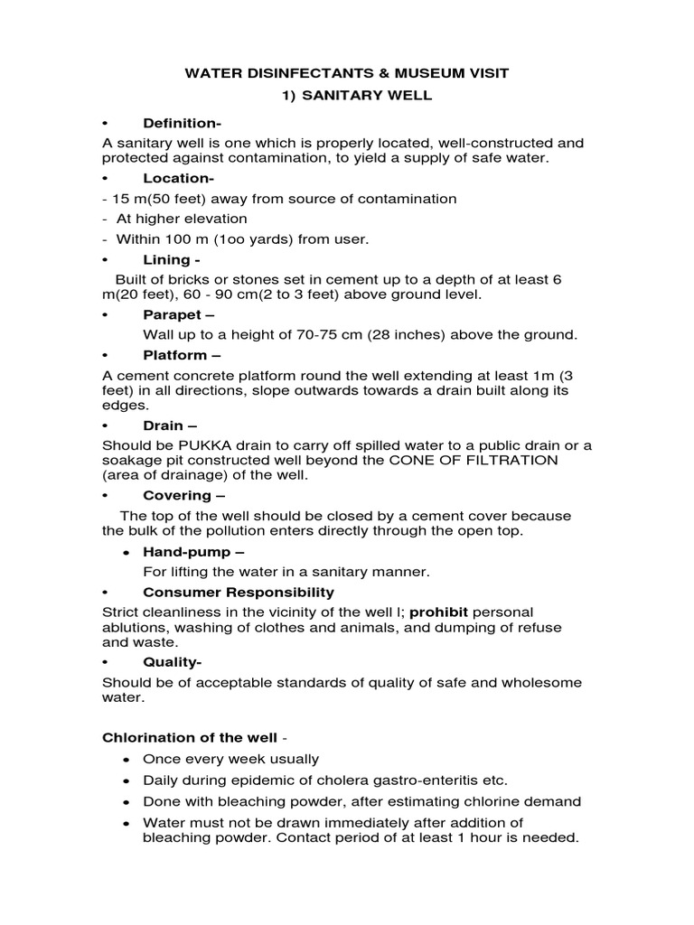 Water Disinfection Methods Overview | PDF | Water Purification | Chlorine
