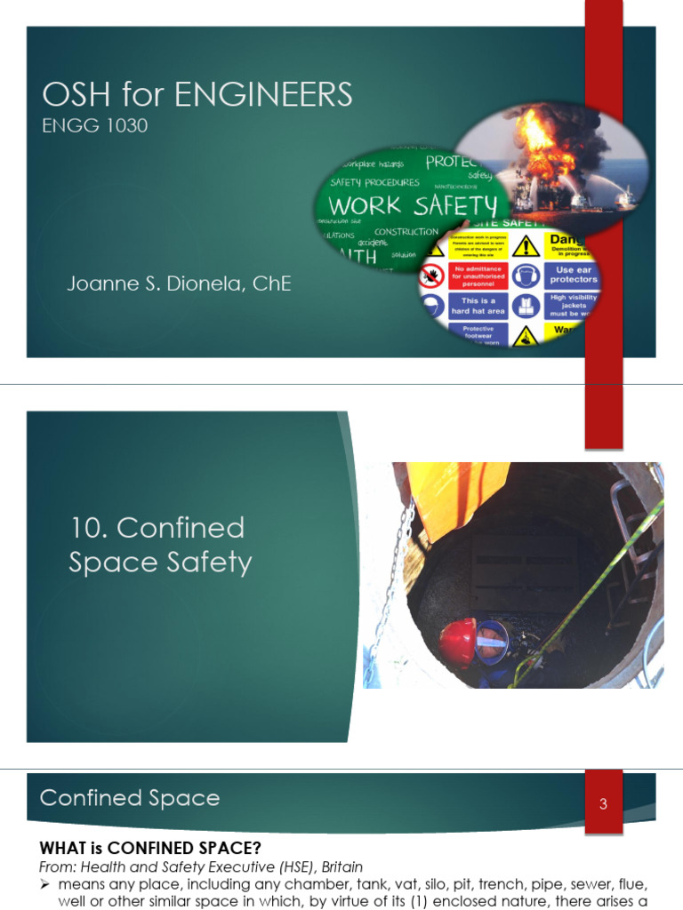 10. Confined Space Safety | PDF | Oxygen | Occupational Safety And Health